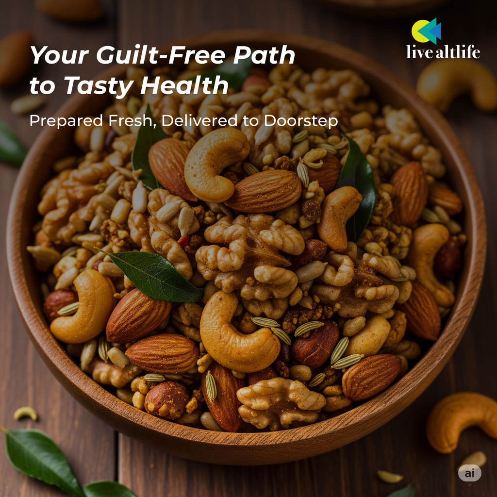 Mixed Masala Nuts (200g, High Protein, Grain Free) – LiveAltlife Store